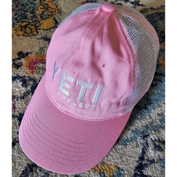 Yeti | Accessories | Yeti Coolers Snapback Pink White Truckers Baseball ...